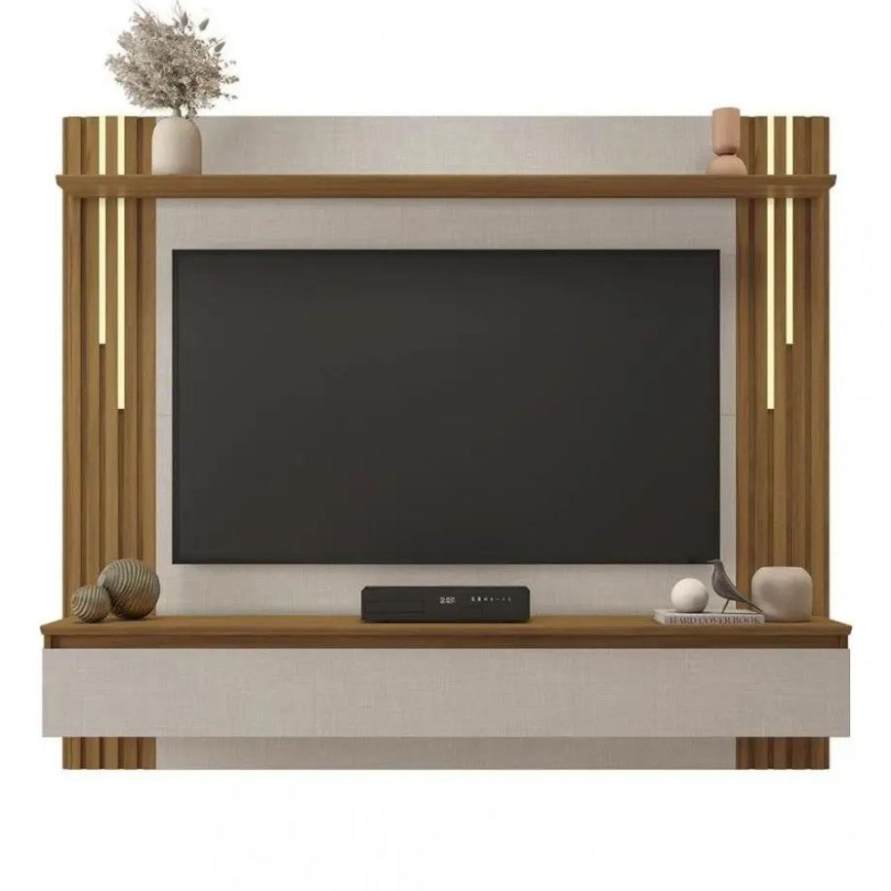 Painel para TV até 65" Off White/Freijó 1 Porta Notável Móveis - baianao